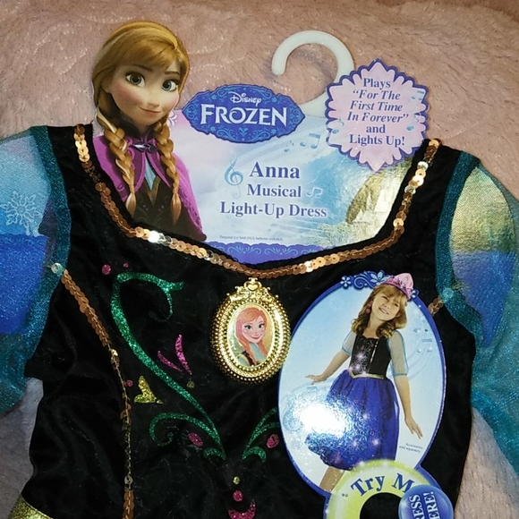 Disney | Costumes | Light Up Musical Disneys Frozen Anna Dress | Poshmark